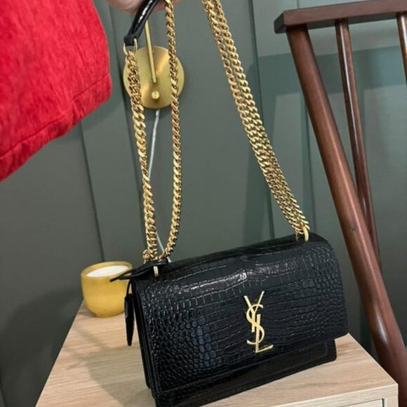 Yves Saint Laurent | Bags | Sunset Large Ysl Crossbody Bag In ...